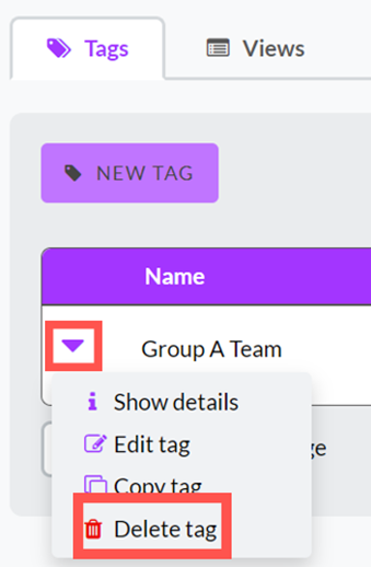 CALIPER: Managing Tags – Talogy Support
