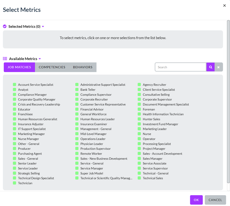 CALIPER: Using cMetrics – Talogy Support