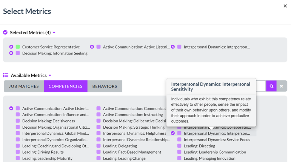 CALIPER: Using cMetrics – Talogy Support